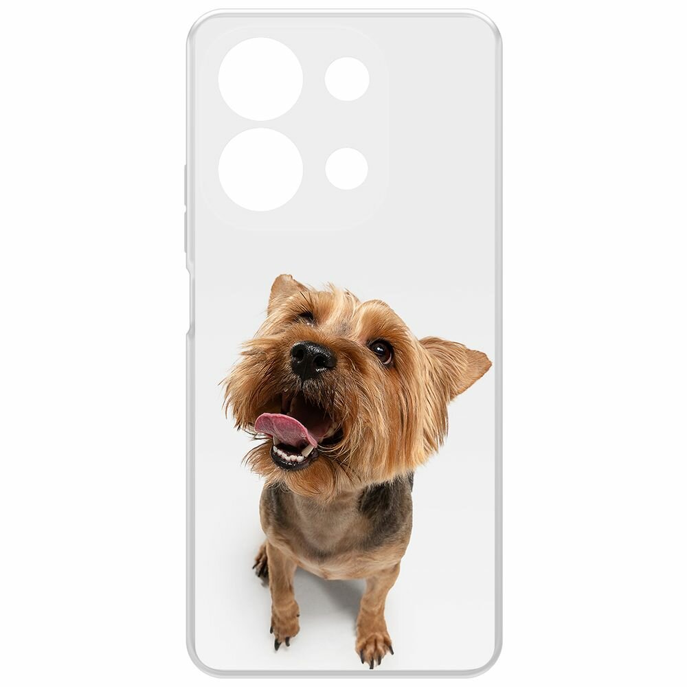 Чехол-накладка Krutoff Clear Case Йоркширский терьер для Xiaomi Redmi Note 13 4G