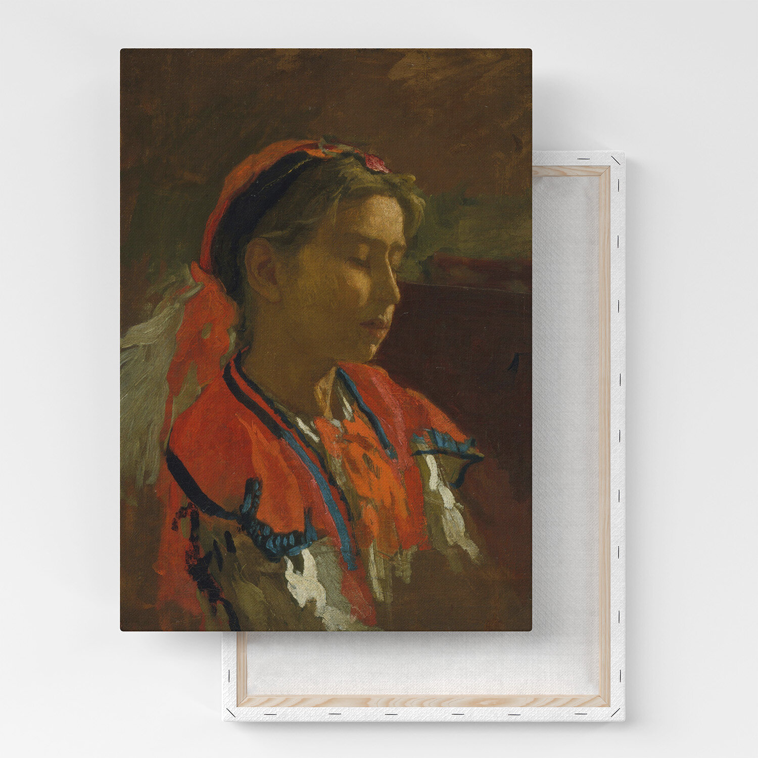 Картина на холсте, репродукция / Томас Икинс - Carmelita Requena / Размер 80 x 106 см