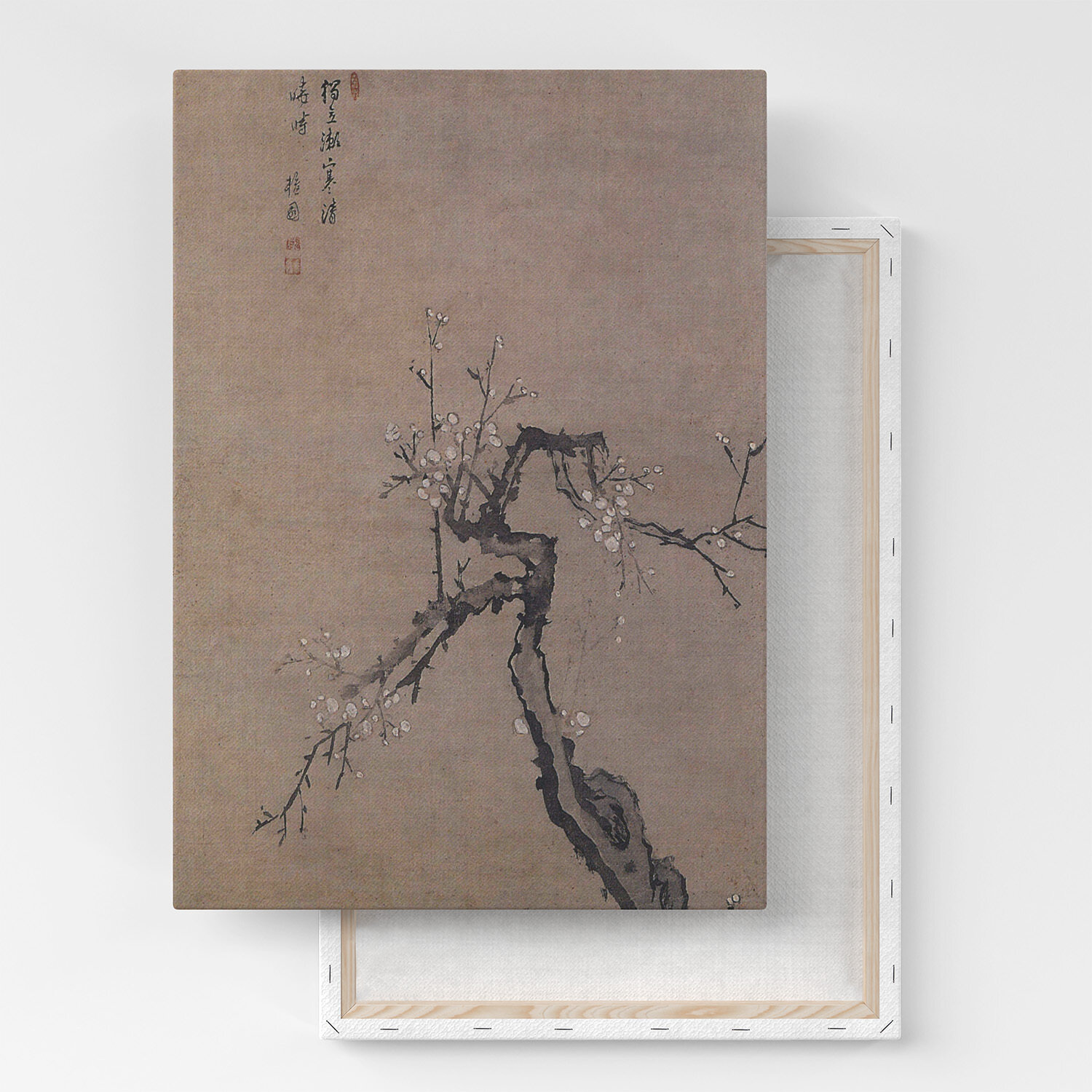 Картина на холсте, репродукция / Ким Хон До - White Plum / Размер 40 x 53 см