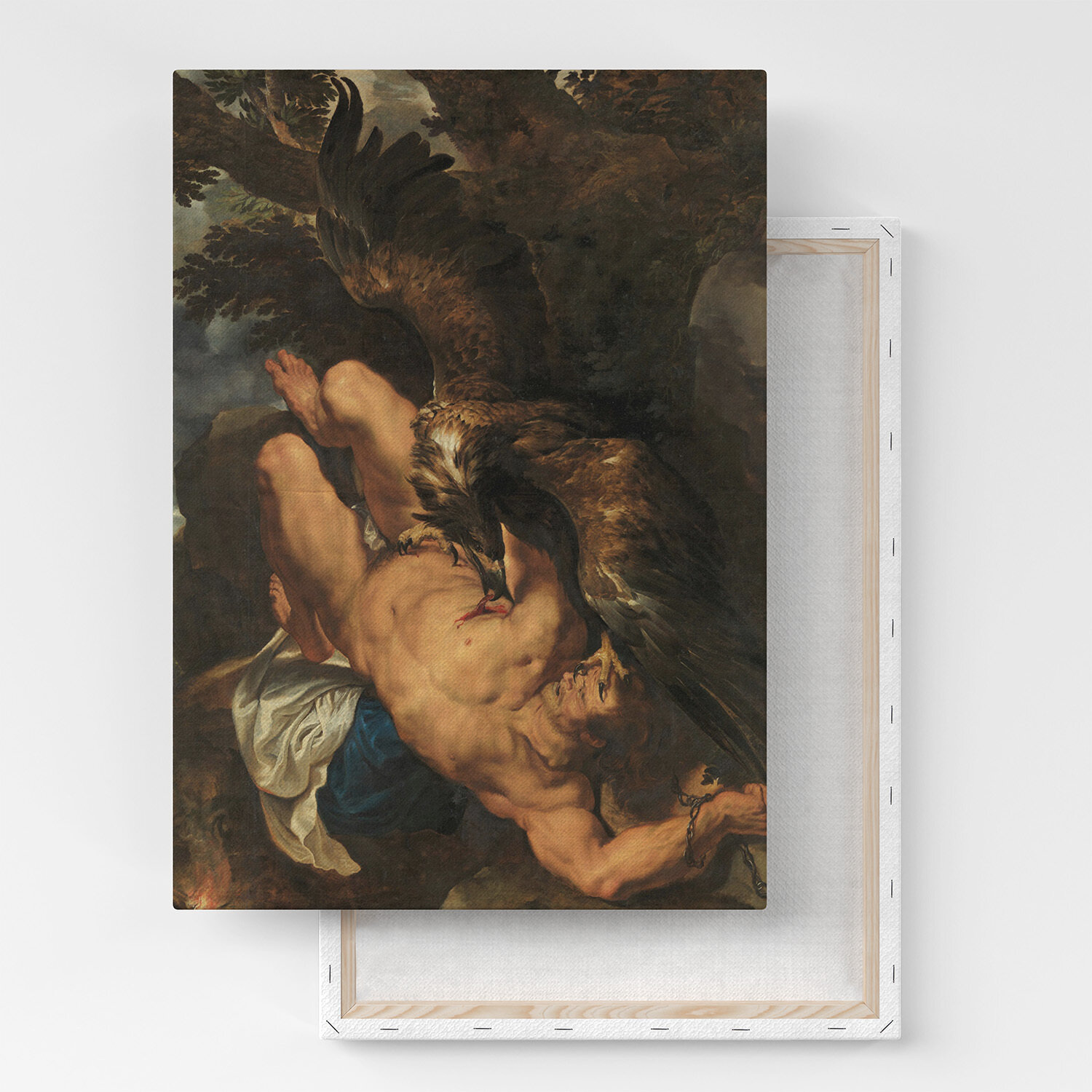 Картина на холсте, репродукция / Питер Пауль Рубенс - Prometheus Bound / Размер 80 x 106 см