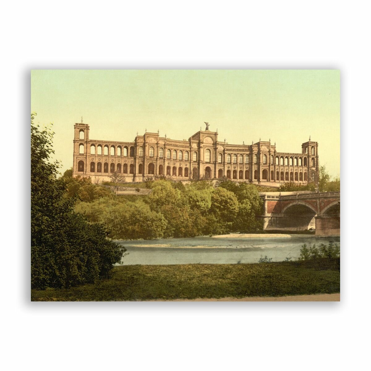 Постер, плакат на бумаге / The Maximilianeum, Munich, Bavaria, Germany / Размер 40 x 53 см