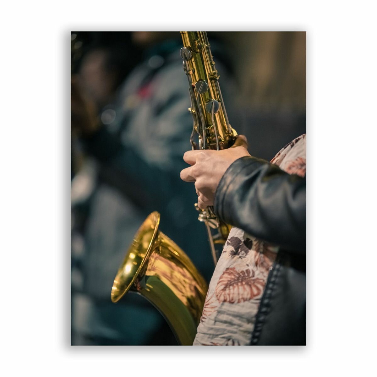 Постер, плакат на бумаге / Саксофон / Размер 40 x 53 см