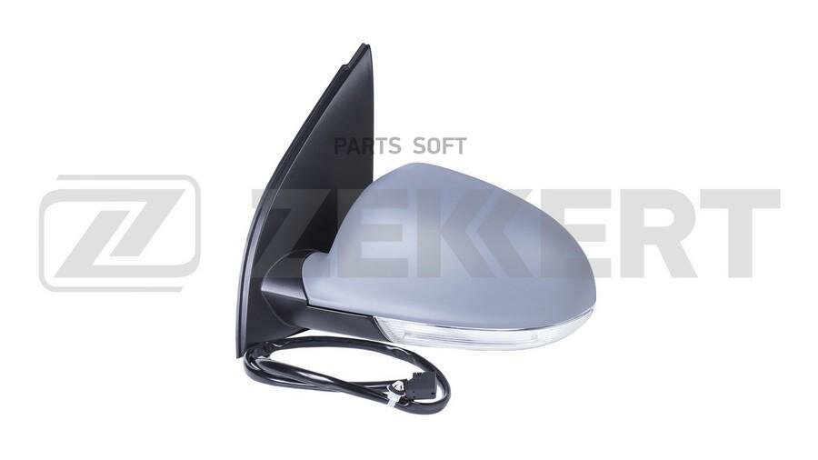 ZEKKERT SP-4367 Зеркало в сборе левое / грунтованное / асферическое / эл регул / с подогр с повт поворота VW Golf V ()
