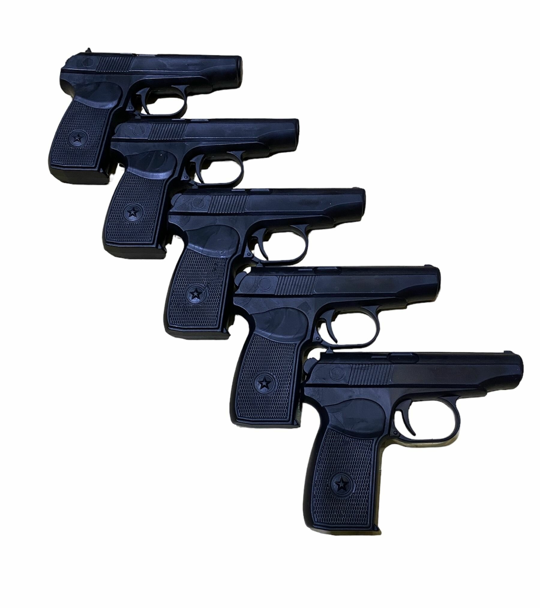 Макет пистолета ПМ-2 резиновый, набор 5 штук