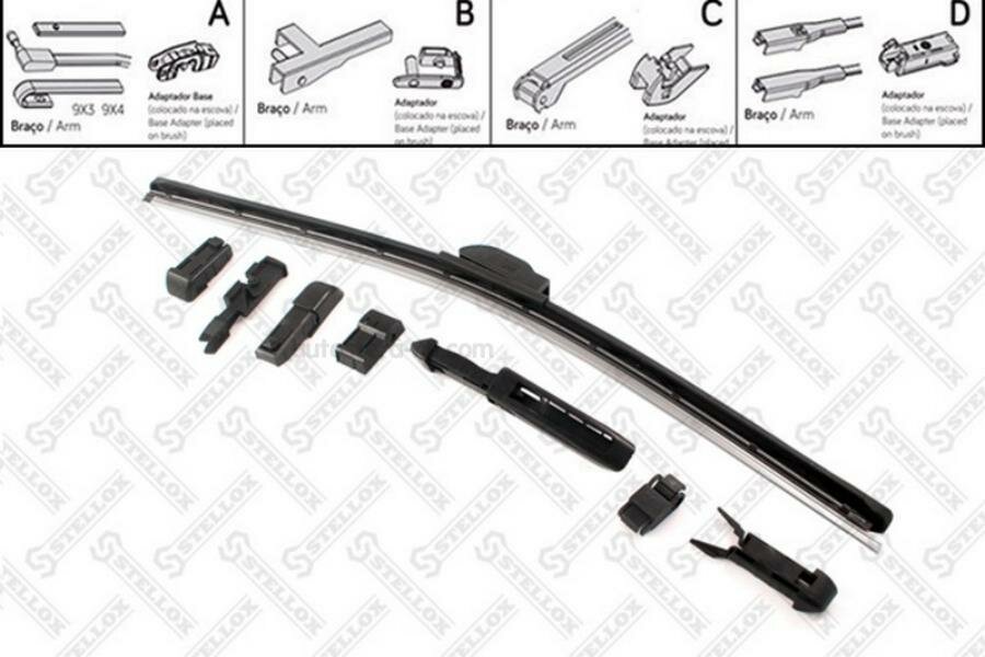 STELLOX 104550SX щетка! гибридная, универс. 550/22'\ Ford Focus, Lexus, Toyota 98>