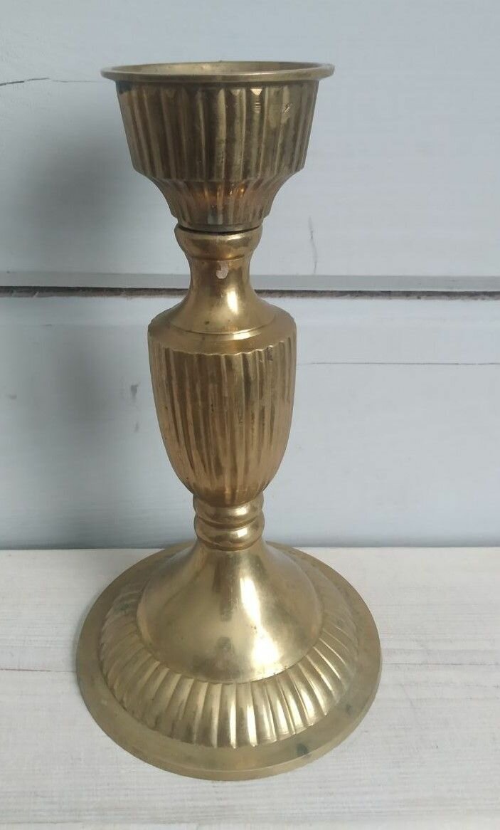 Винтажный латунный подсвечник