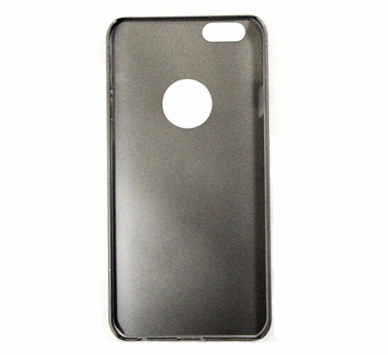 Чехол-накладка "Moshi", для iPhone 6, алюминий/пластик, ударопрочный, черный — фото 1