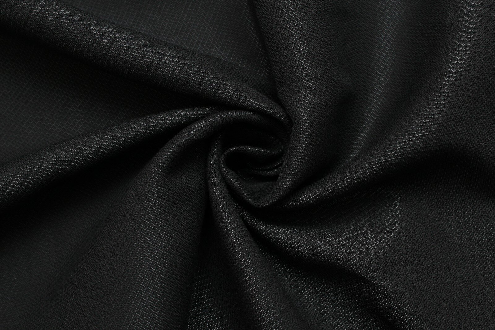 Ткань костюмная чёрная, жаккард-перламутр, ш146см, 0,5 м