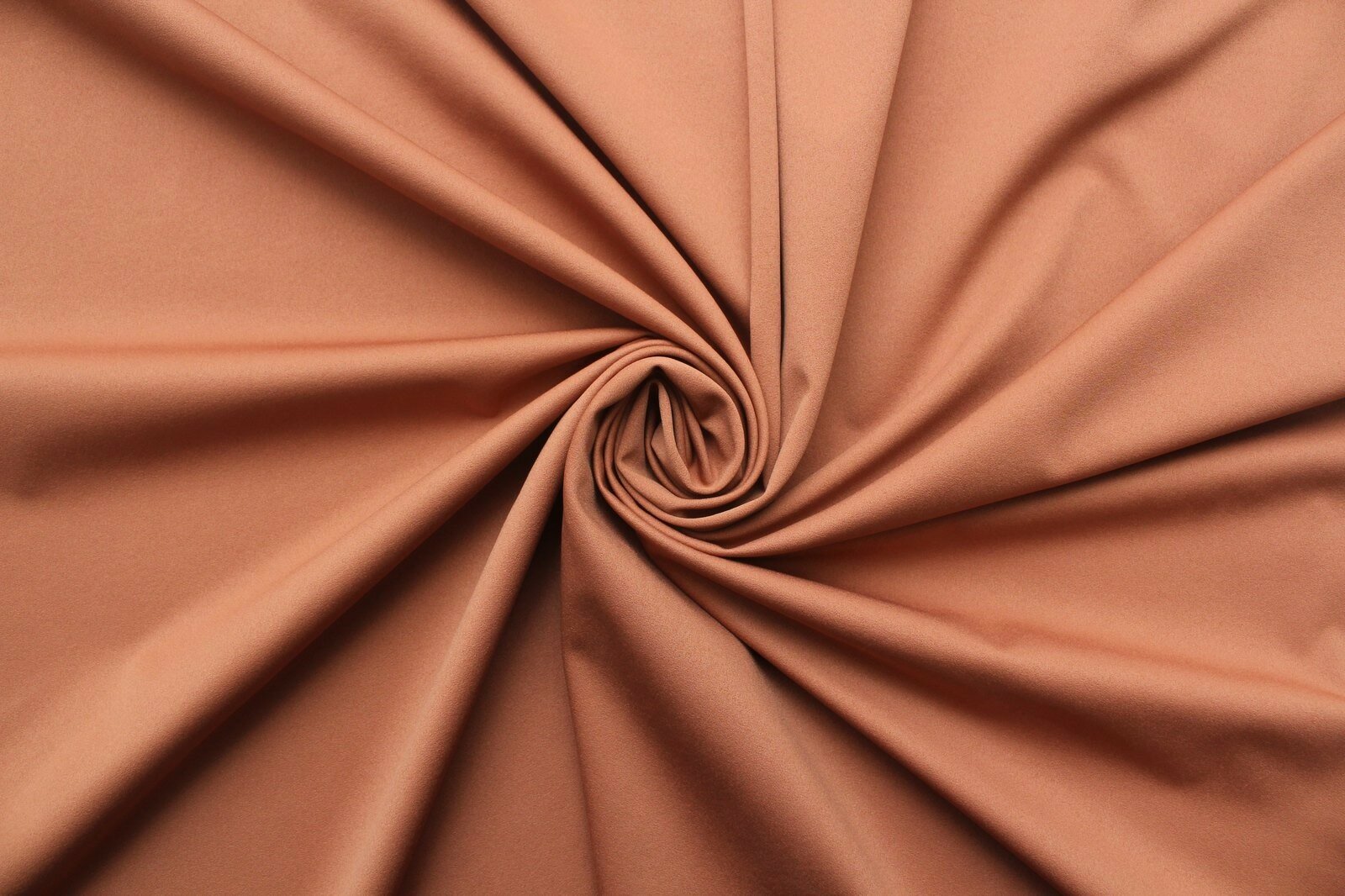 Ткань костюмная стрейч (спандекс) карамельно-коричневая, ш124см, 0,5 м