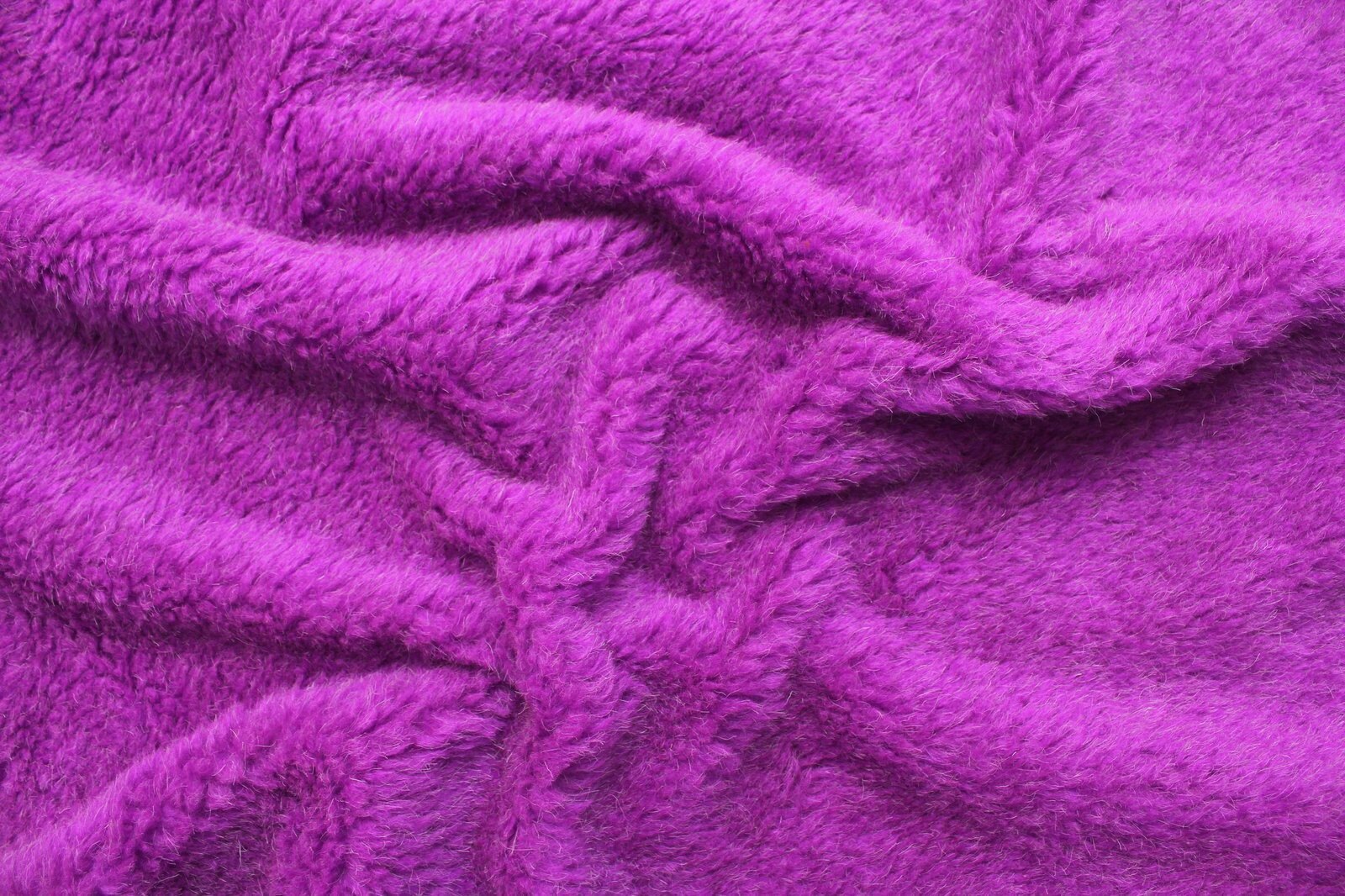 Ткань Мех искусственный из натуральной шерсти «овчина» пурпурный, 720 г/пм, ш142см, 0,5 м