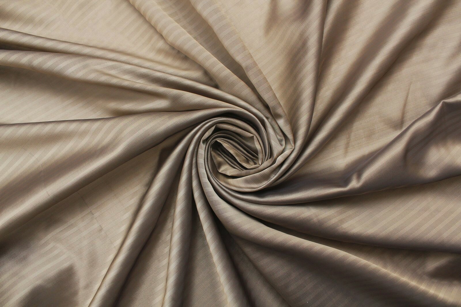 Ткань подкладочная Zegna купра серая в широкую полоску , ш138см, 0,5 м