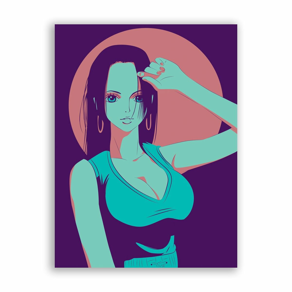 Постер, плакат на бумаге / Ван-Пис: Боа Хэнкок / Размер 30 x 40 см