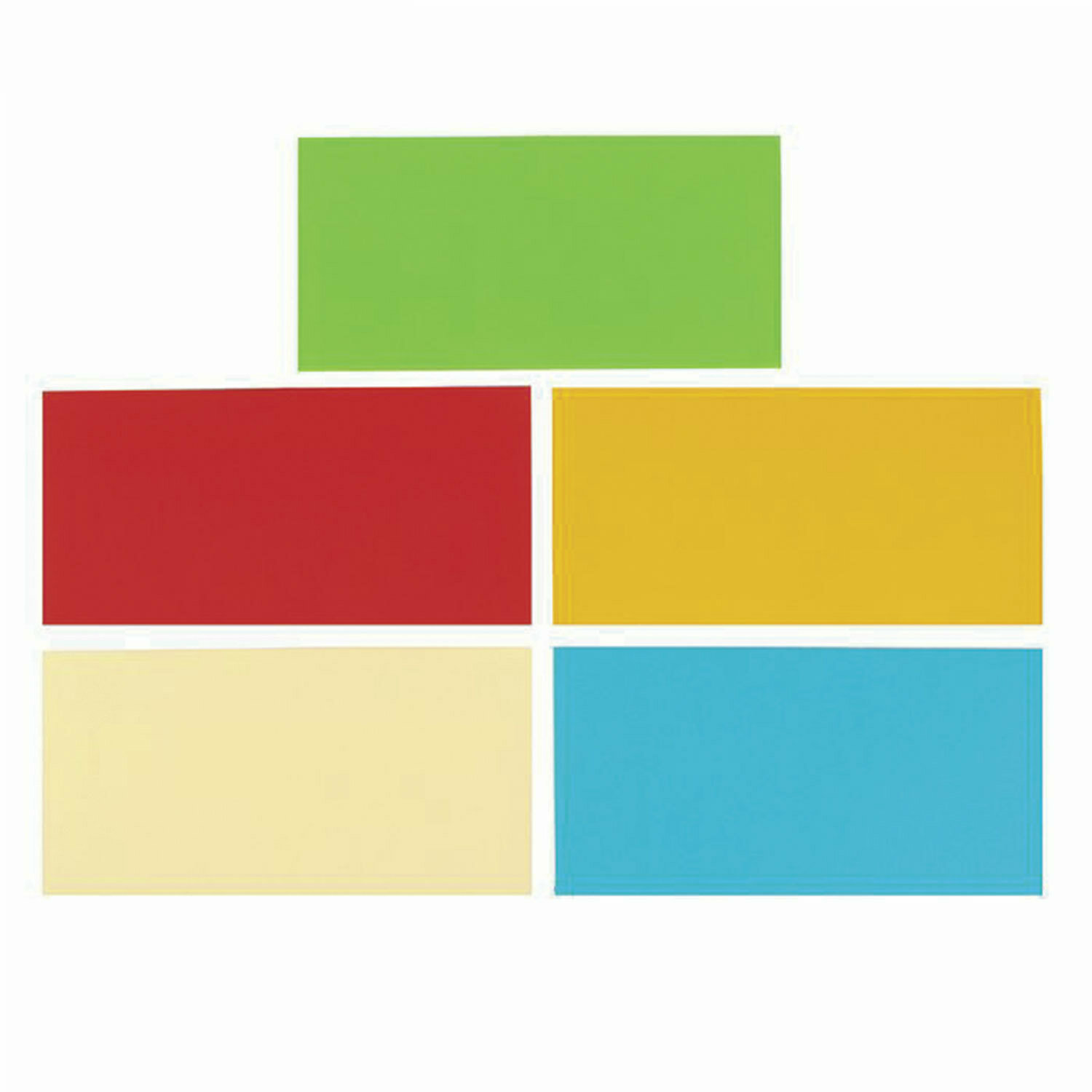 Упаковка 10 шт. Конверты С65 (114х229 мм) ассорти 5 цветов, отрывная лента, 120 г/м2, комплект 10 шт, европодвес, 225А.10