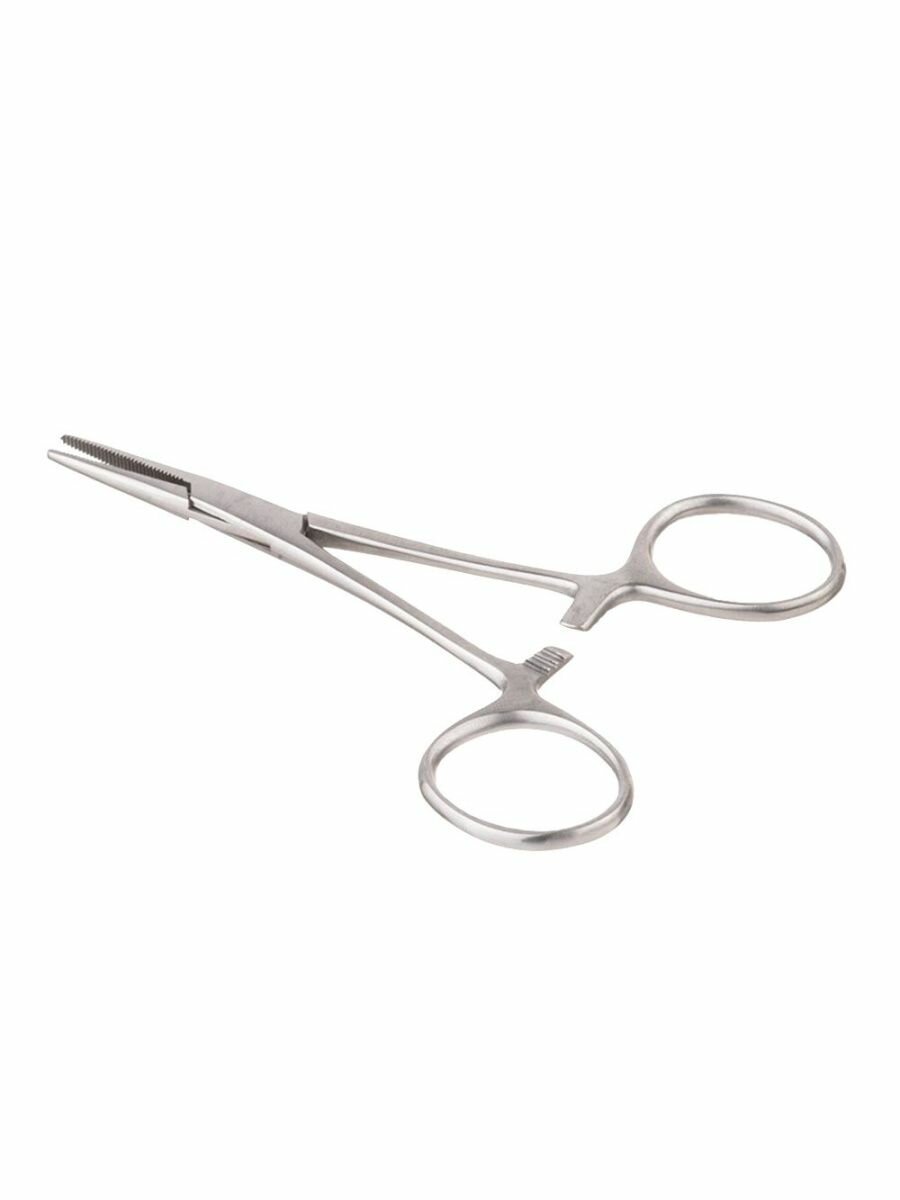 Зажим кровоостанавливающий Agile Industries "Москит", нержавеющая сталь, прямой, для хирургии, длина 12,5 см