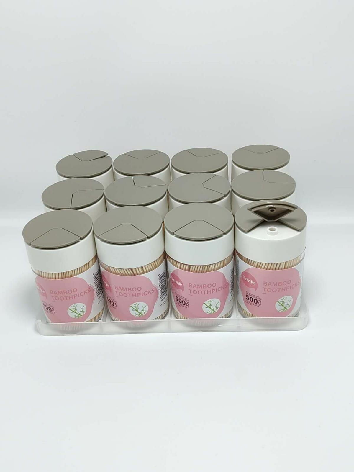 Зубочистки бамбуковые, 6000 шт, 6,5 см, прочные, двусторонние, деревянные, для ухода за полостью рта.