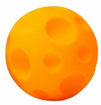 Развивающий тактильный мячик "Зайка" с пищалкой, детский сенсорный массажер с рельефной поверхностью для развития мелкой моторики, игрушка для купания в ванной, 1 шт