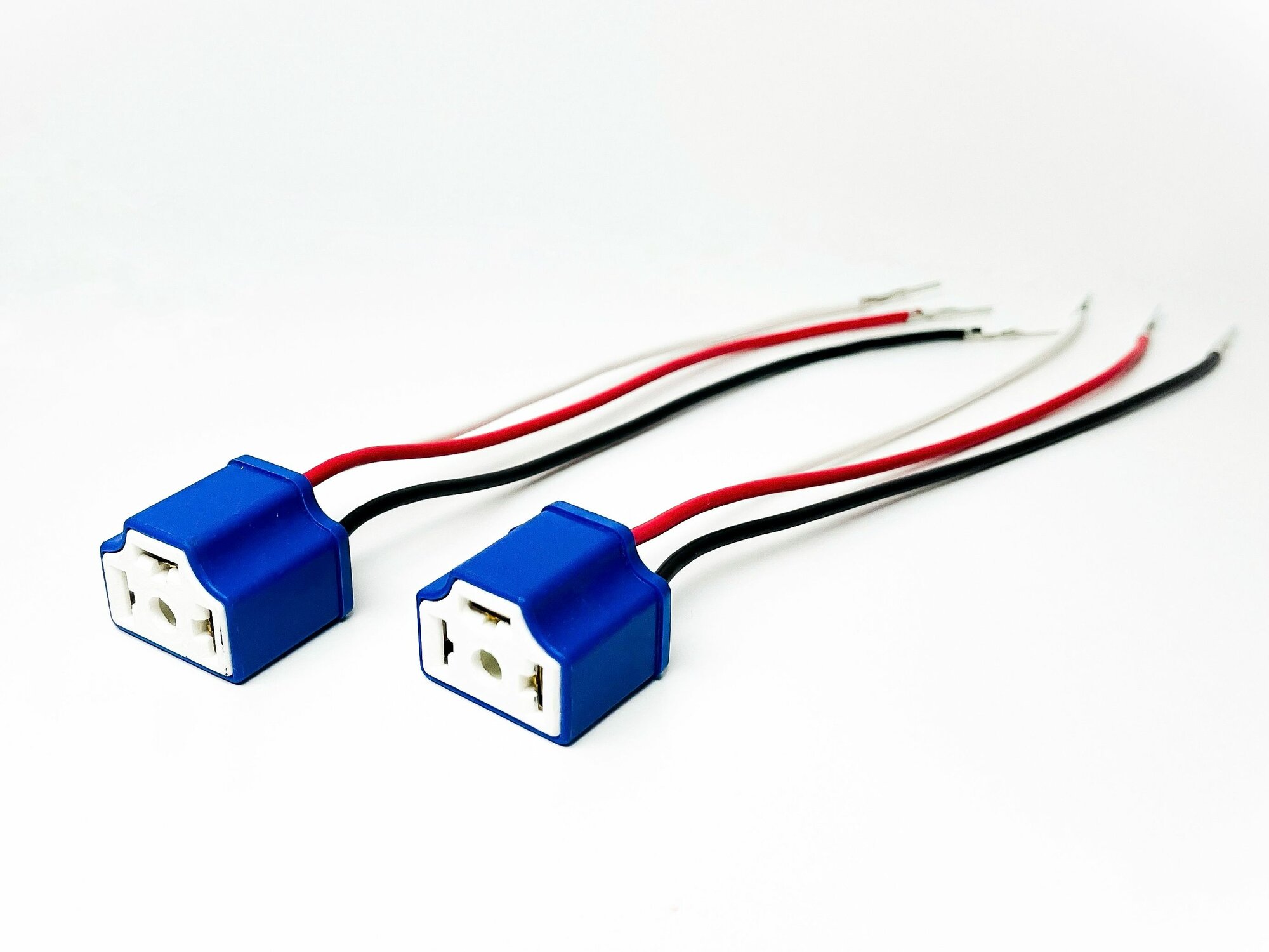 Патрон / Переходные фишки, адаптеры, переходники (Комплект 2 шт) H4 (штекеры, контакты, провода для подключения ПТФ)