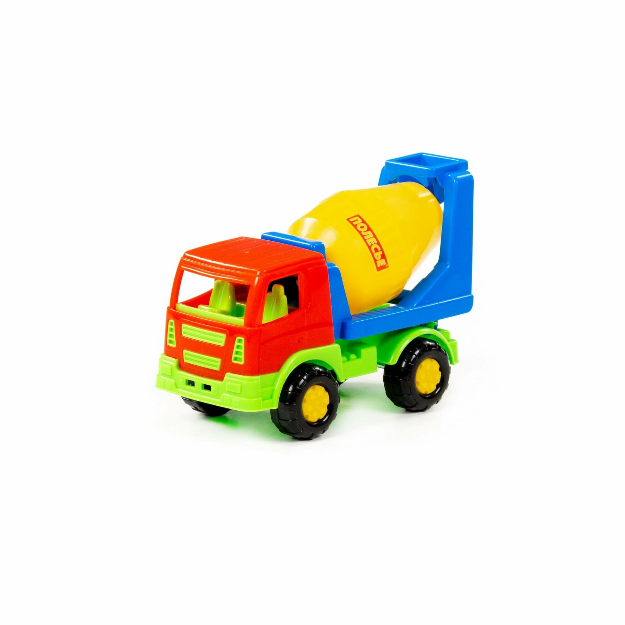 Полесье. Автомобиль "Тема" бетоновоз, яркая расцветка и реалистичный дизайн