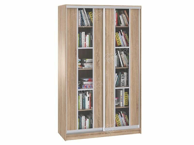 Книжный шкаф "Дижон 13" 90х220х40, дуб сонома