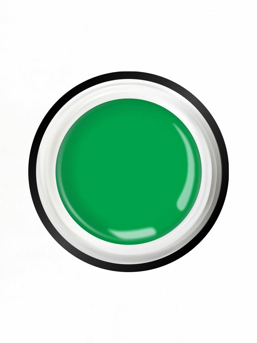 Nail Club Гель-краска с липким слоем зеленый GO-51 Aloe, 5 мл.