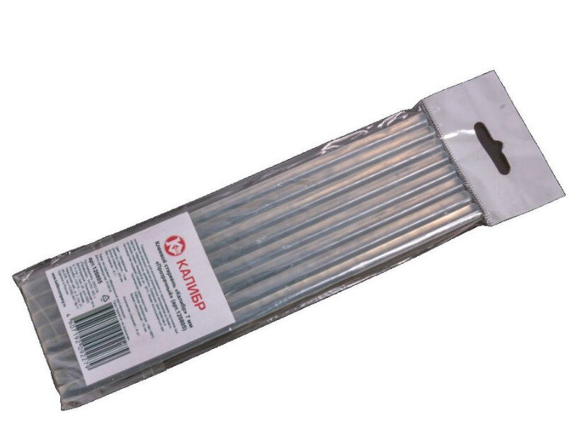 Клеевой стержень "Калибр" 7мм "Прозрачный" (200мм, 8шт.)