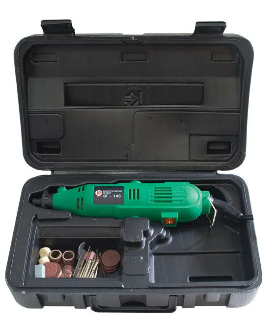 Гравировальный набор Калибр ЭГ-145 40 предметов + Кейс