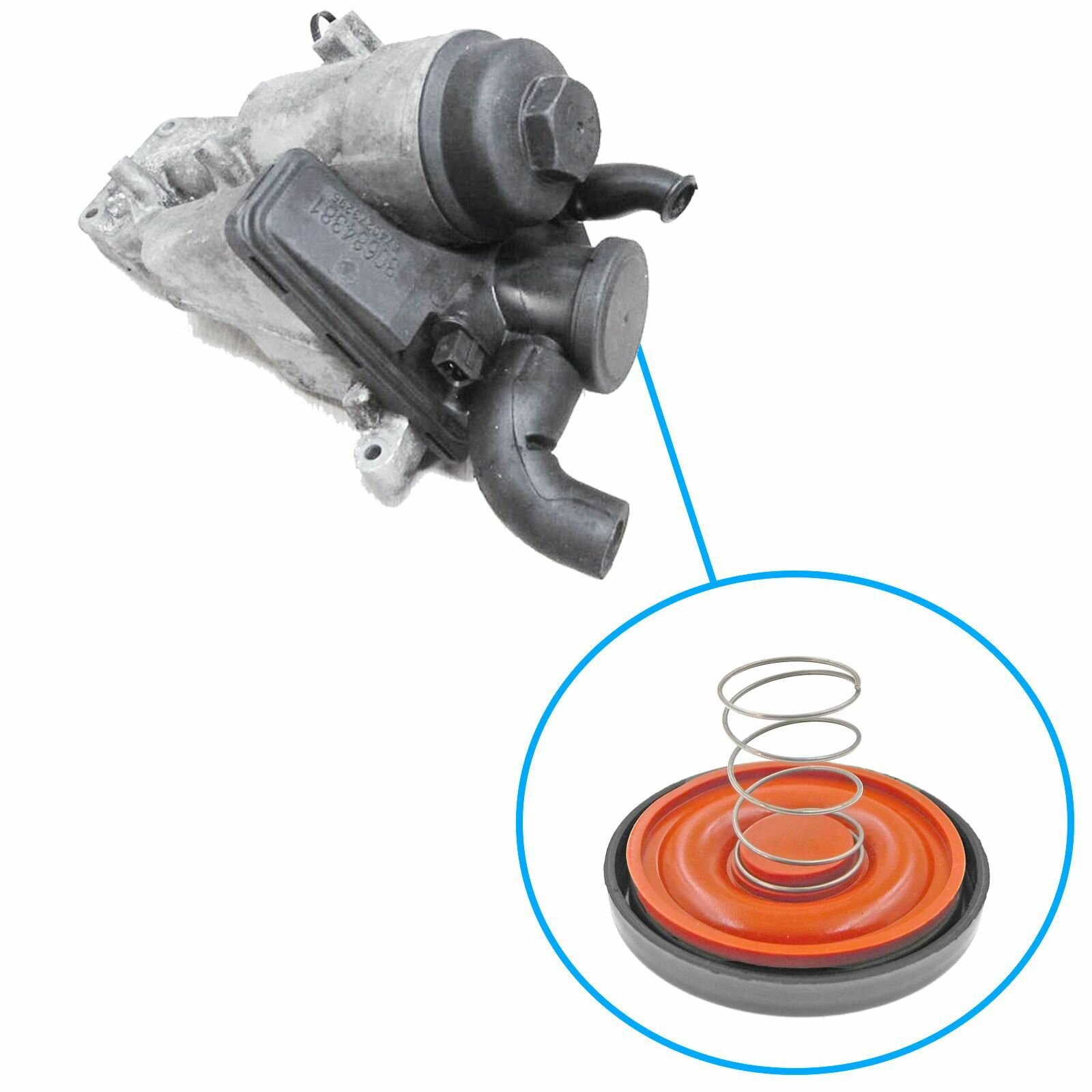 Ремкомплект маслоотделителя Ford 1511222 и Volvo 30684381