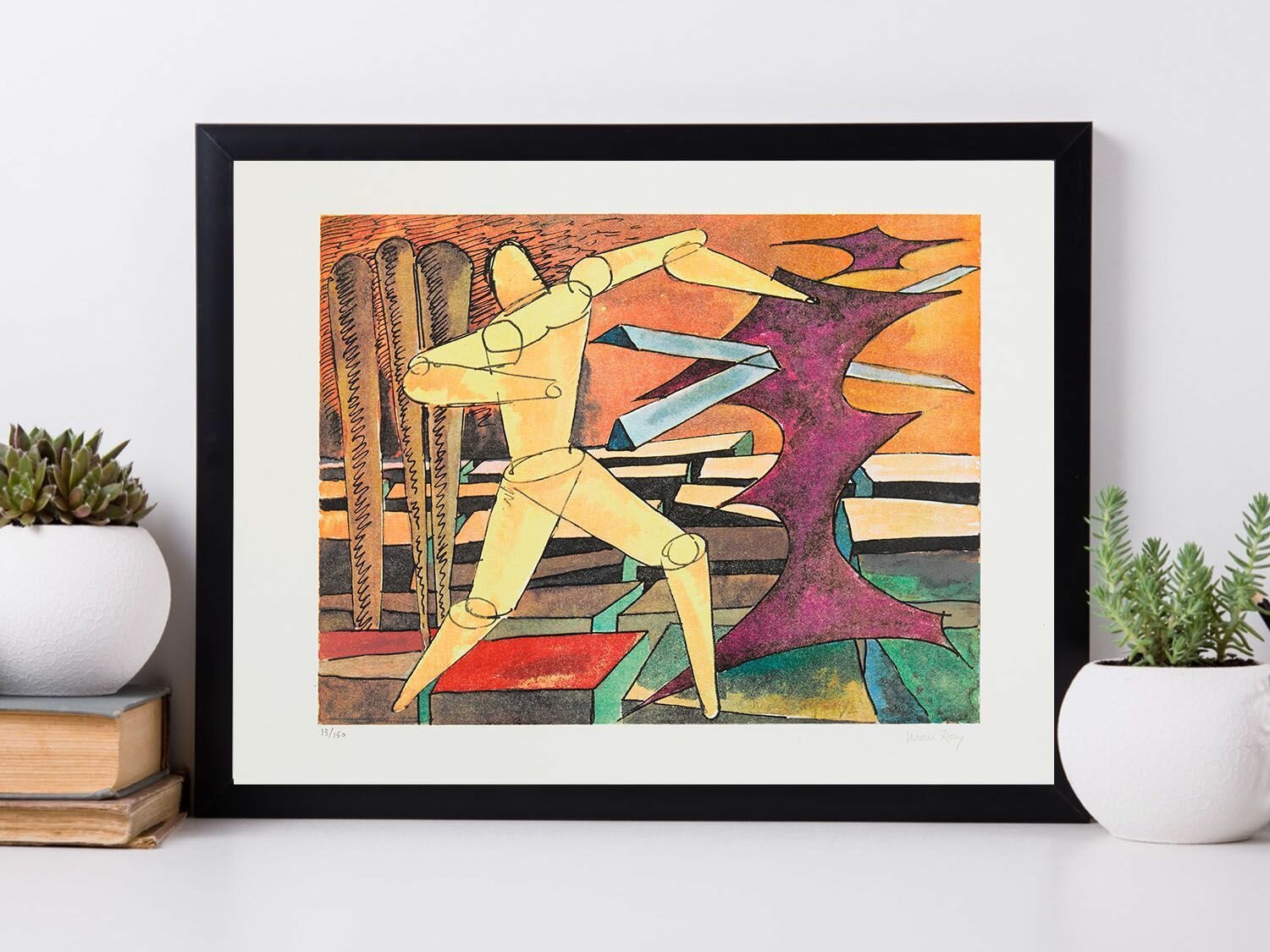 Арт Постер Ман Рэй Человек L'Homme Infini Man Ray Сюрреализм (А3, без рамы)