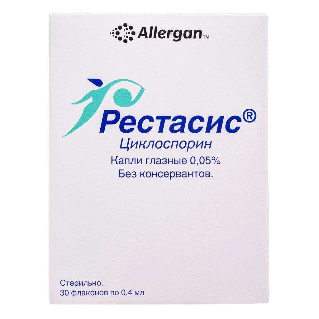 Рестасис капли глазные 0,05 % 30 шт