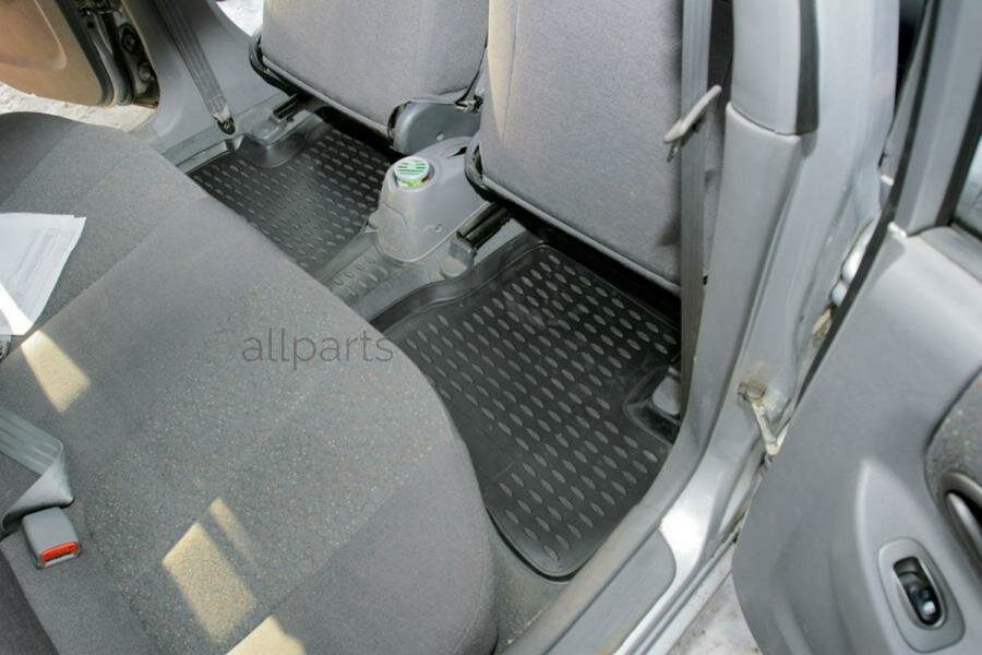 ELEMENT-AUTOFAMILY NLC2006210K Комплект резиновых автомобильных ковриков в салон HYUNDAI Accent 2000-2005, 4 шт. (полиуретан)