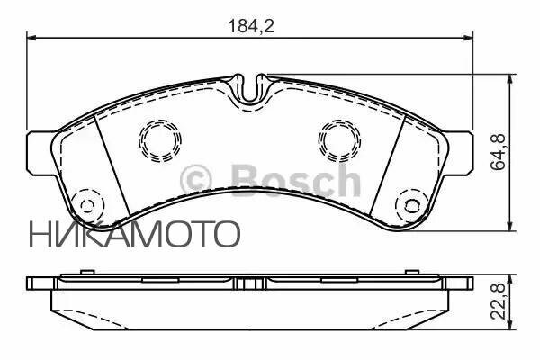 BOSCH 0986494335 Колодки торм. задн.