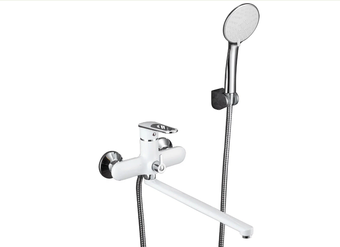 Смеситель Frap H49 F2249, белый/хром комбинированное 1500 мм