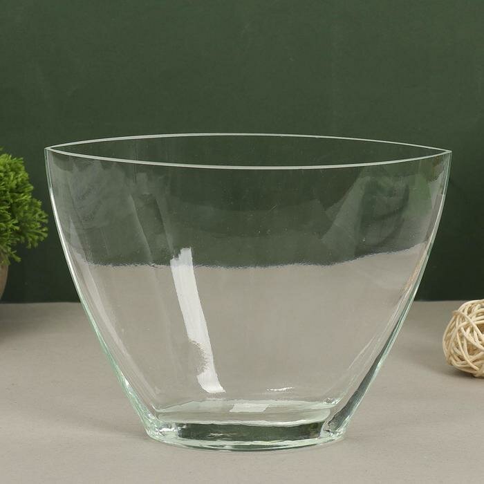 Ваза "Ефрат" 16х22х11,5 см, 1,6л 5425 прозрачная 159575