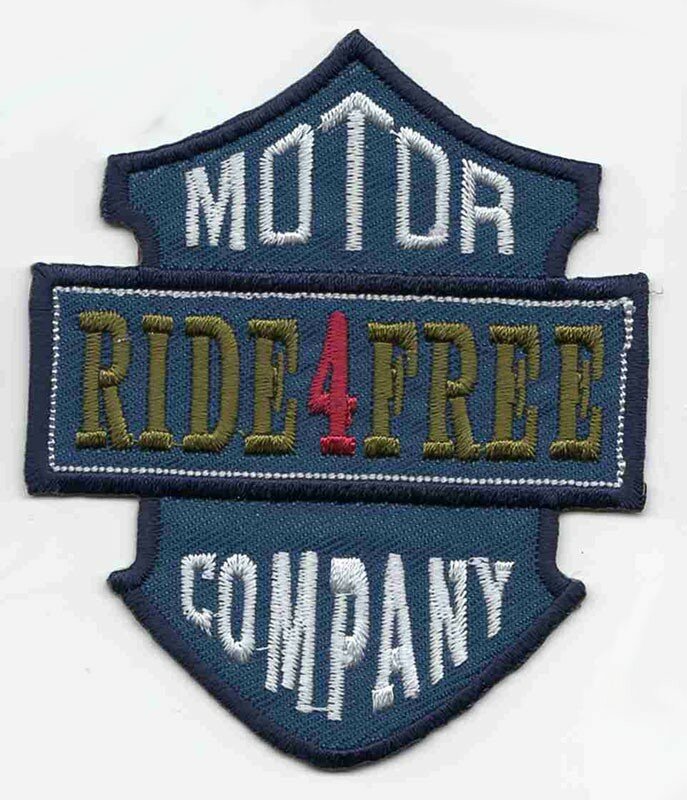 HKM 33835/1SB Термоаппликация "Ride 4 Free", 8.5 х 7.5 см