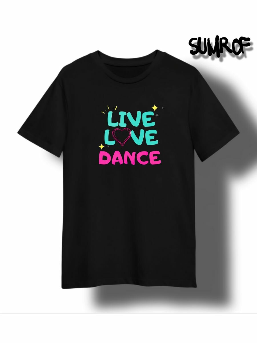 Футболка с надписью love dance люблю танцы