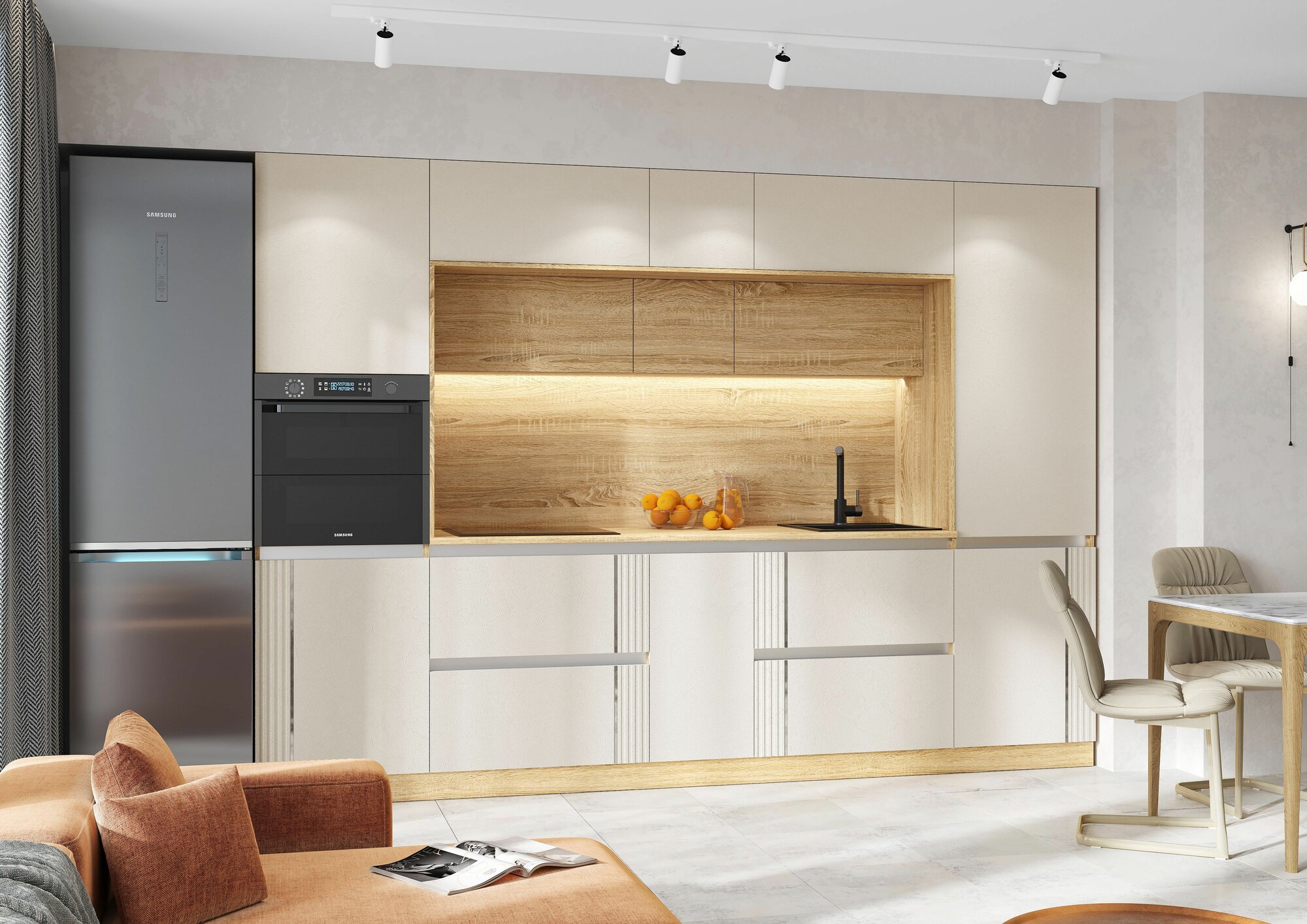 Кухня Карина МДФ Аворио 3,25 м