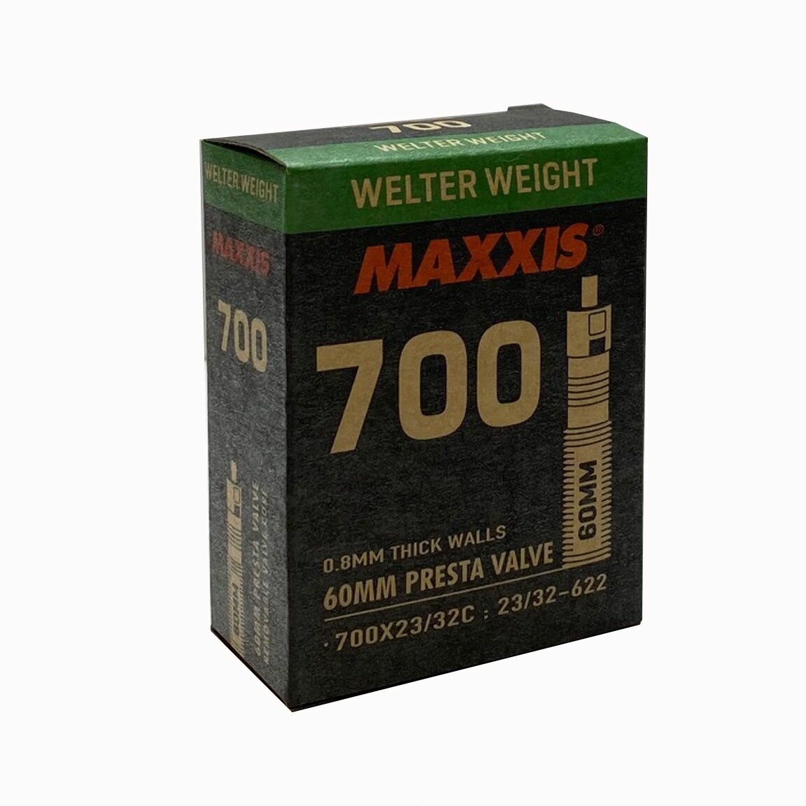 Камера Maxxis Welter Weight 700x23/32C 0.8 мм вело нип. 60 мм