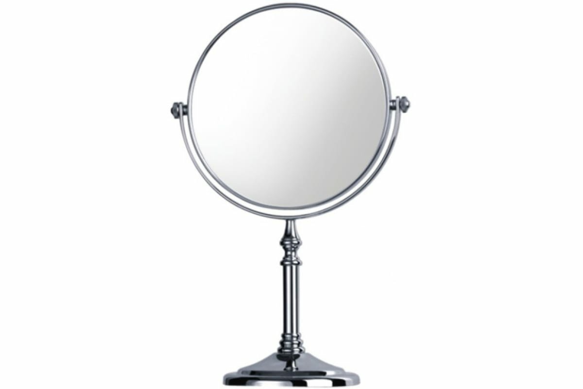 Увеличительное зеркало Ledeme L6208, круглое, хром, нержавеющая сталь, 3х увеличение
