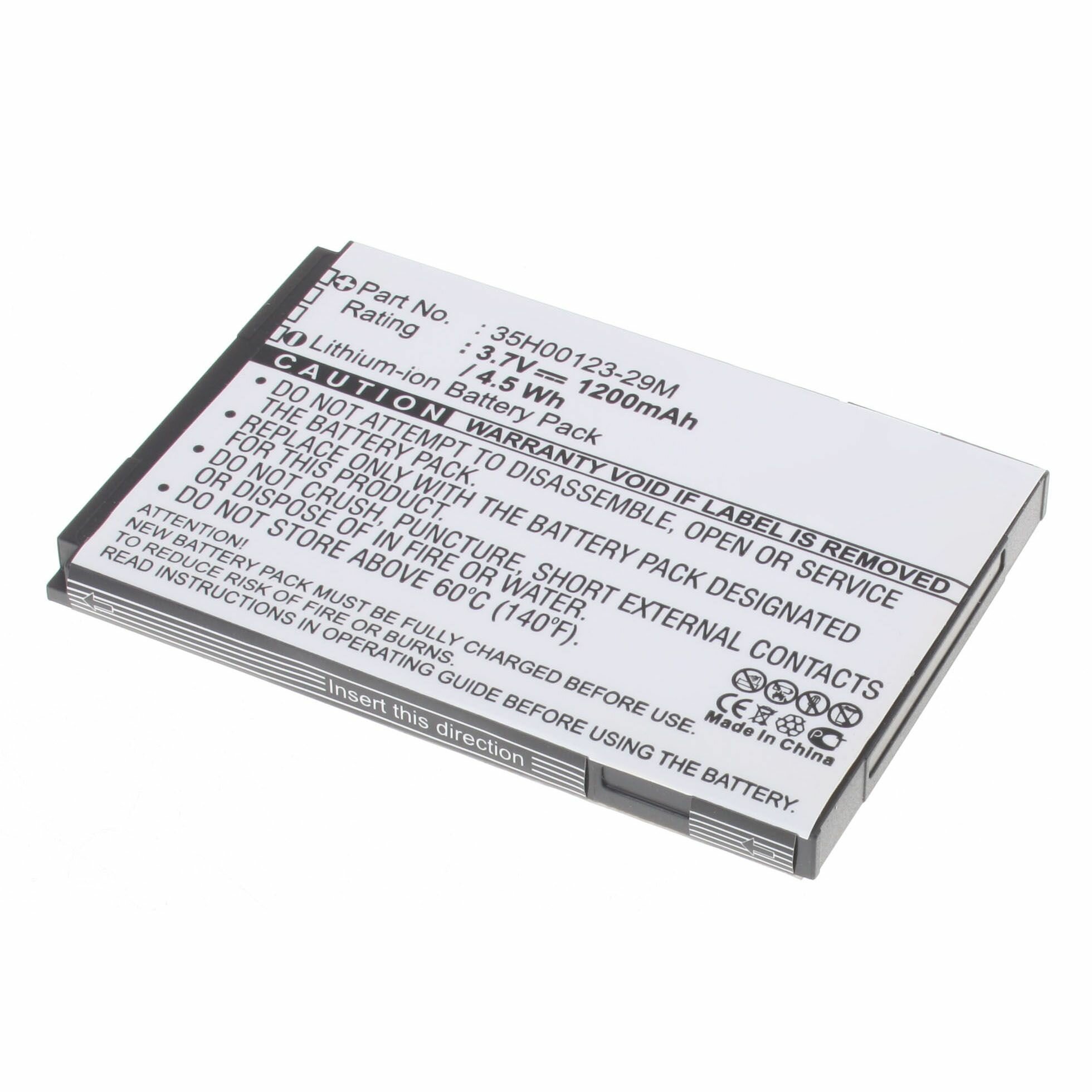 Аккумуляторная батарея iBatt 1200mAh для телефона HTC 7 Pro, 35H00123-29M