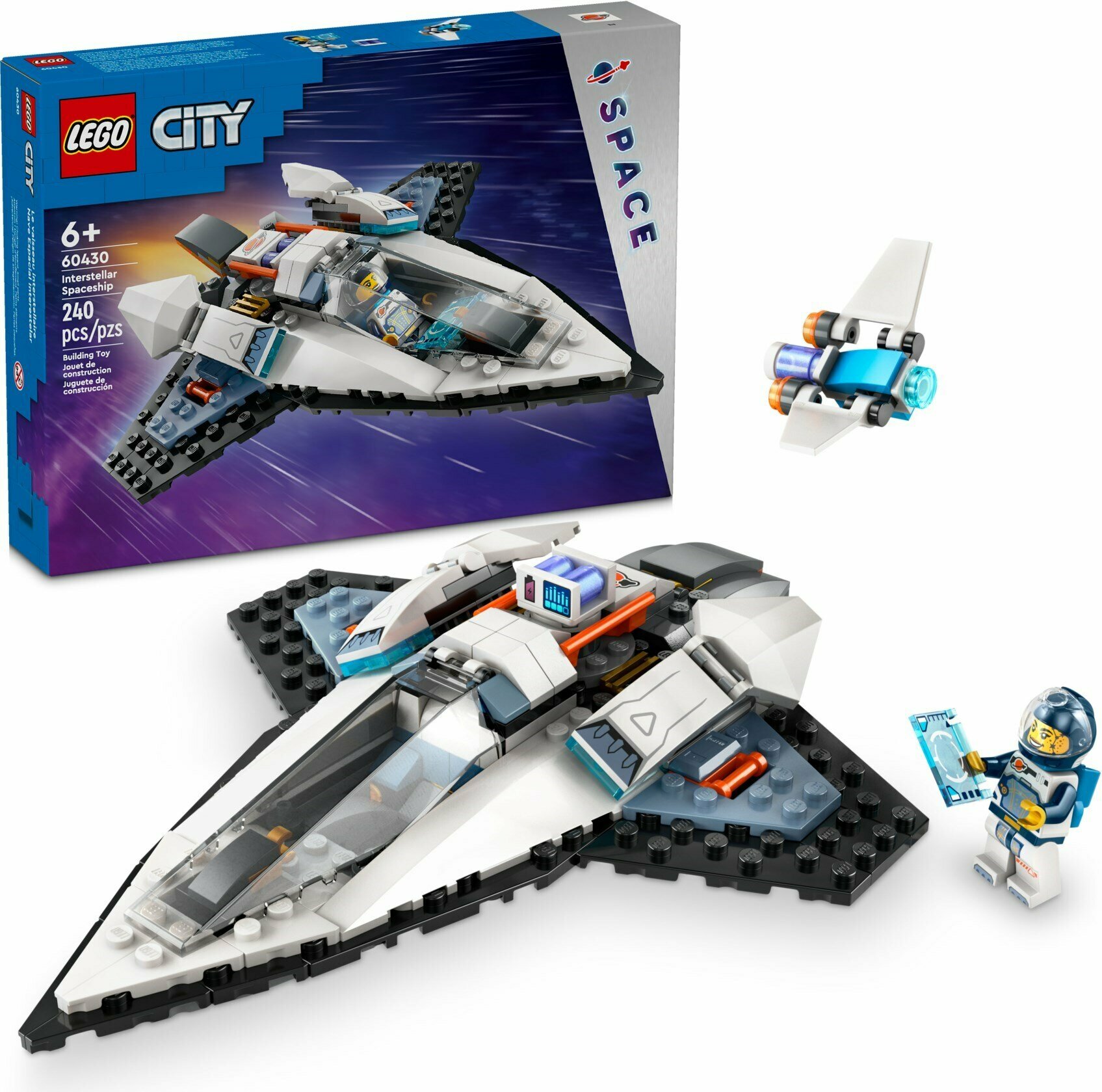 Конструктор LEGO City 60430(N), " Межзвездный космический корабль", 240 дет.