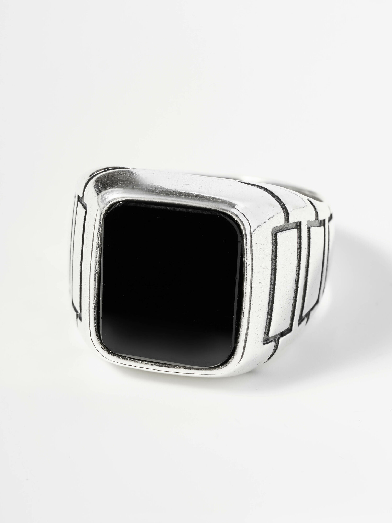 Кольцо, агат синтетический