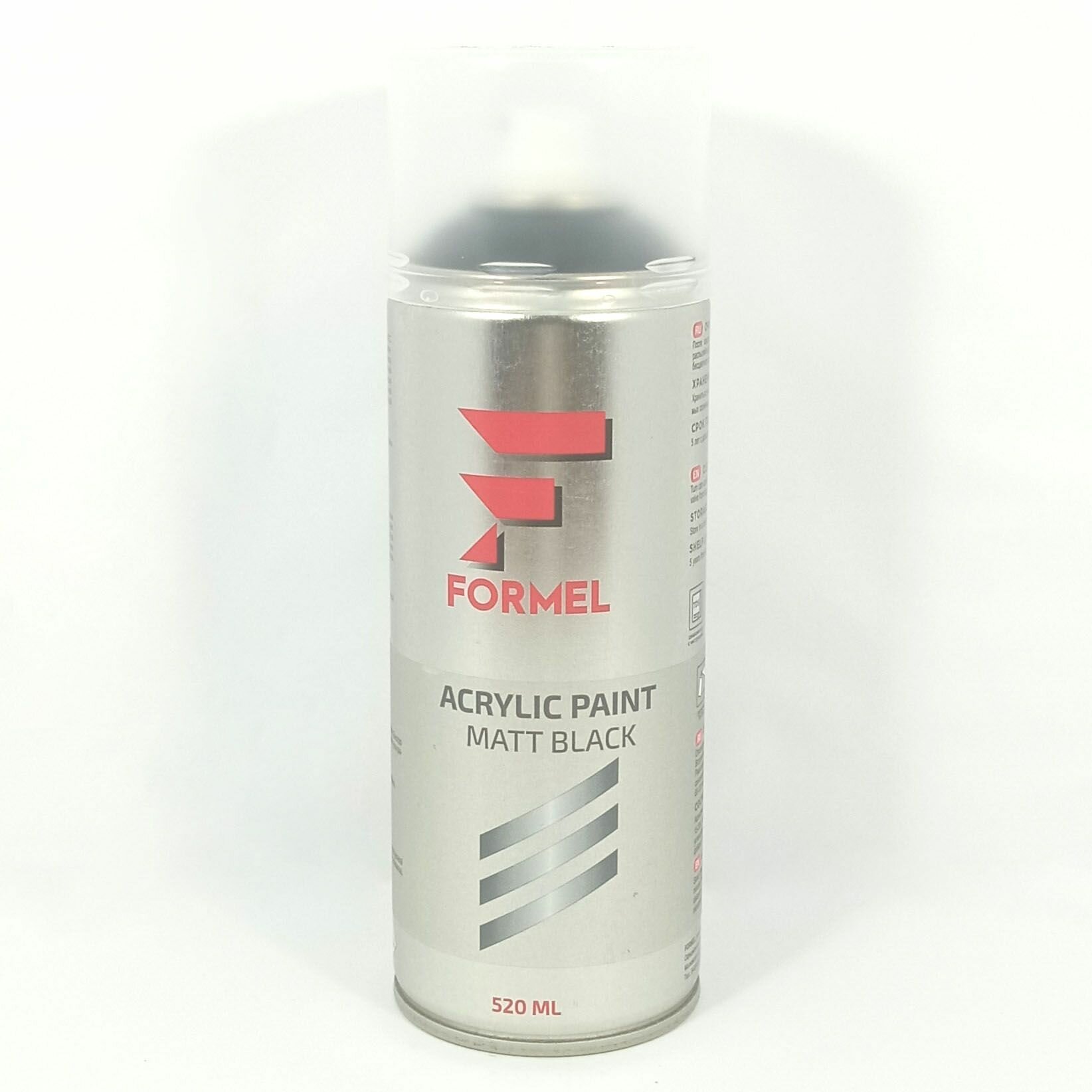 Эмаль акриловая матовая FORMEL черная аэрозоль 520мл
