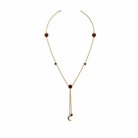 Колье, серебро, 925 проба, золочение, родирование, янтарь