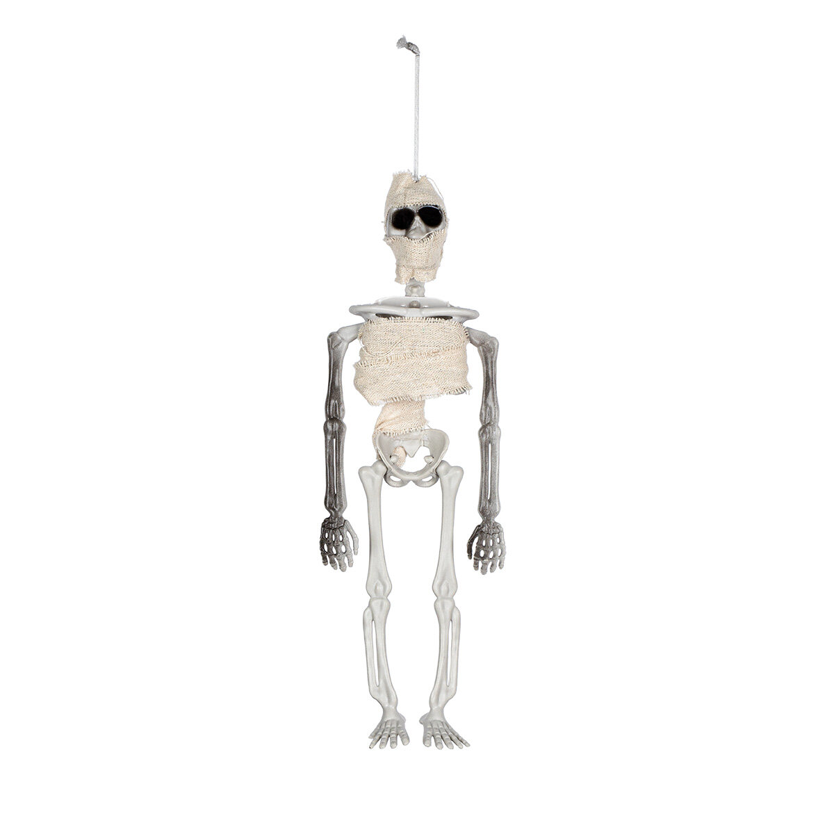 BOOMZEE PBZ-64-JR92 Декорация для праздника Скелет в бинтах с подвесом, мрачное украшение интерьера