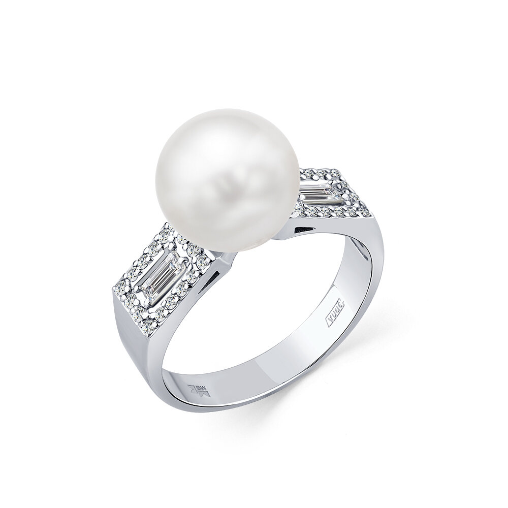 Кольцо, белое золото, 585 проба, бриллиант