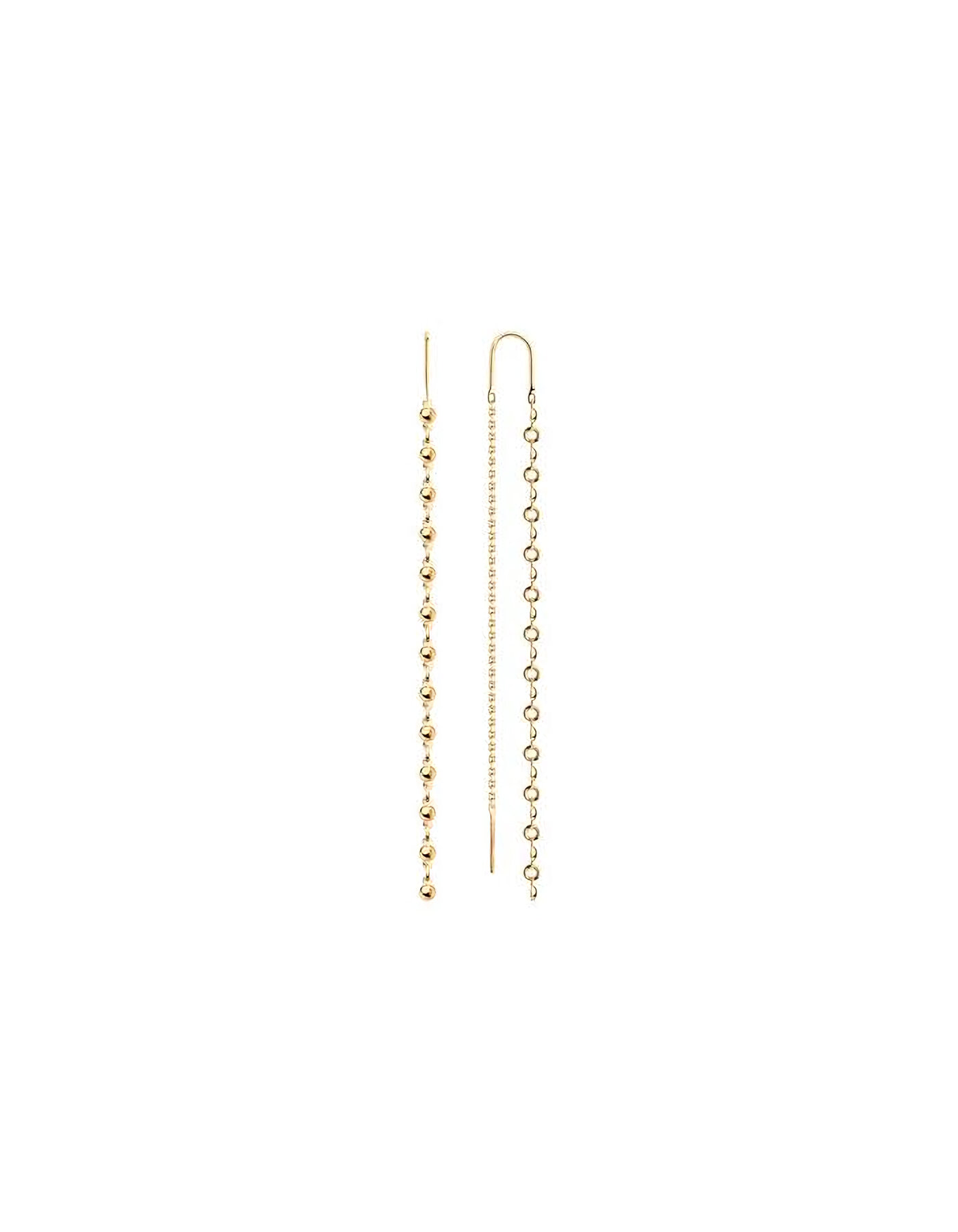 Серьги цепочки, серебро, 925 проба, золочение