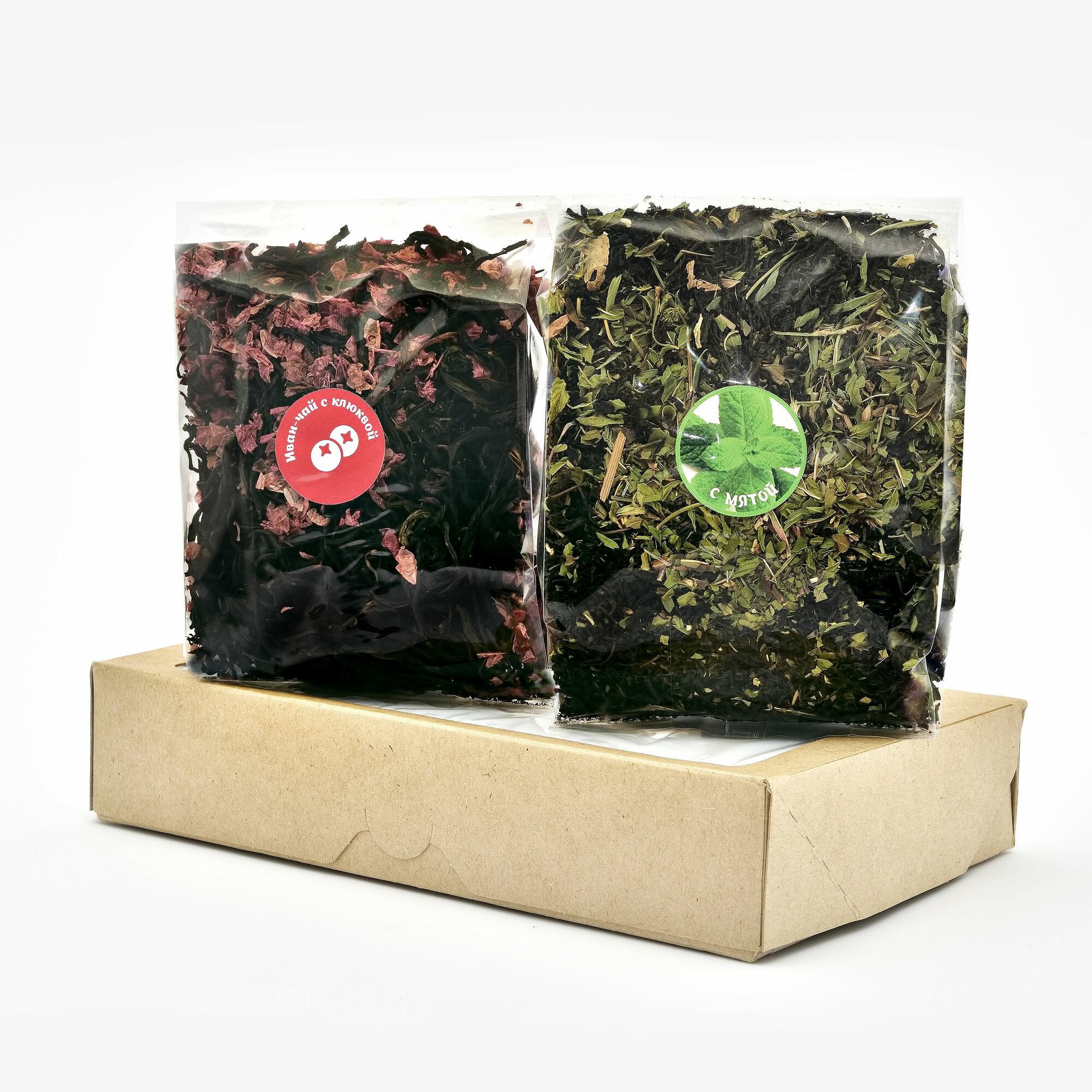Набор чая фито Фит "Иван-чай с клюквой, мятой", крупнолистовой, ферментированный, 2 уп.