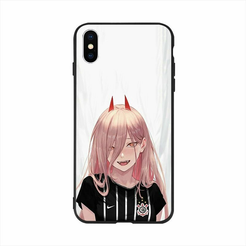 Силиконовый чехол для Apple iPhone 13 с рисунком Человек Бензопила Аниме