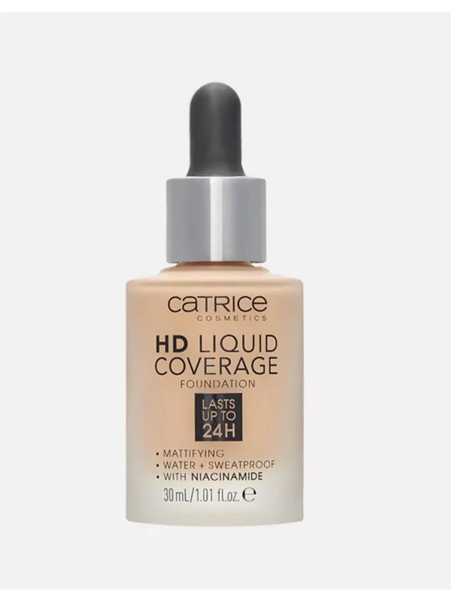 Тональная основа Hd liquid coverage 010 LIGHT BEIGE