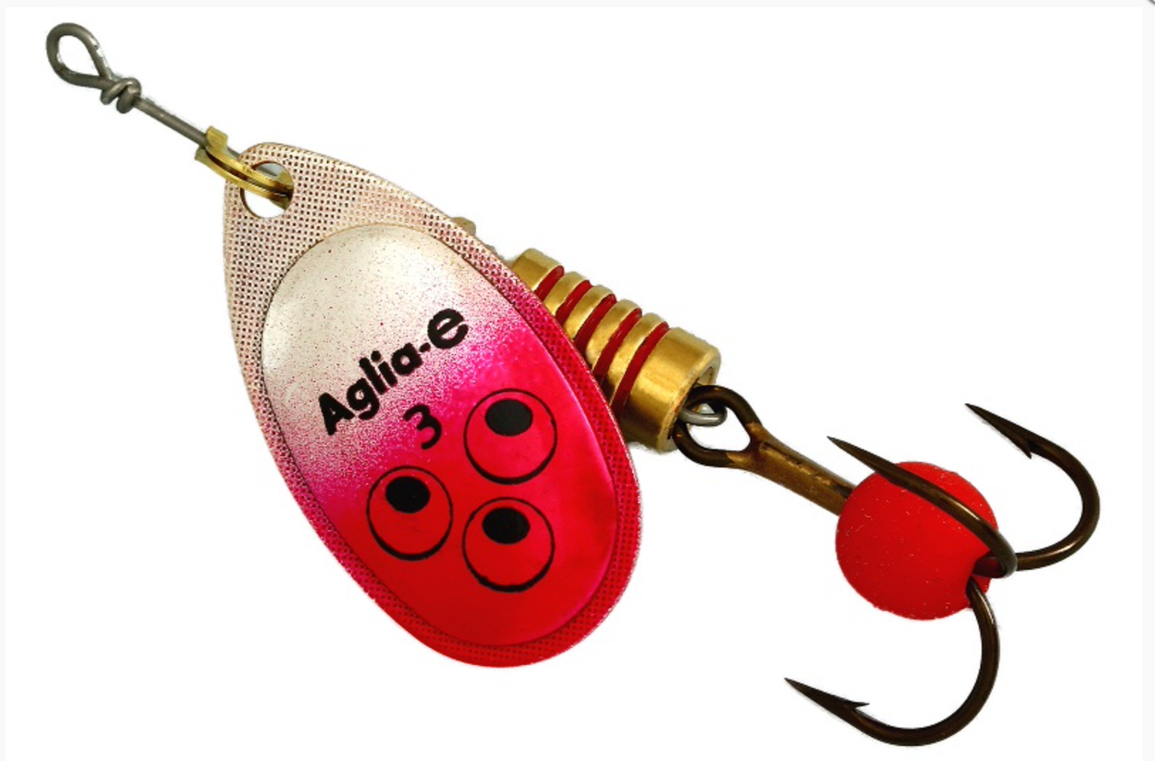 Вращающая блесна из латуни Mepps Aglia-e №2 4,5г -Red